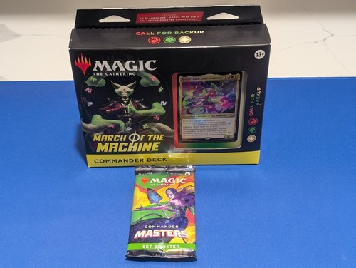MTG March of The Machine Commander Deck Call for Backup Plus CM set ...