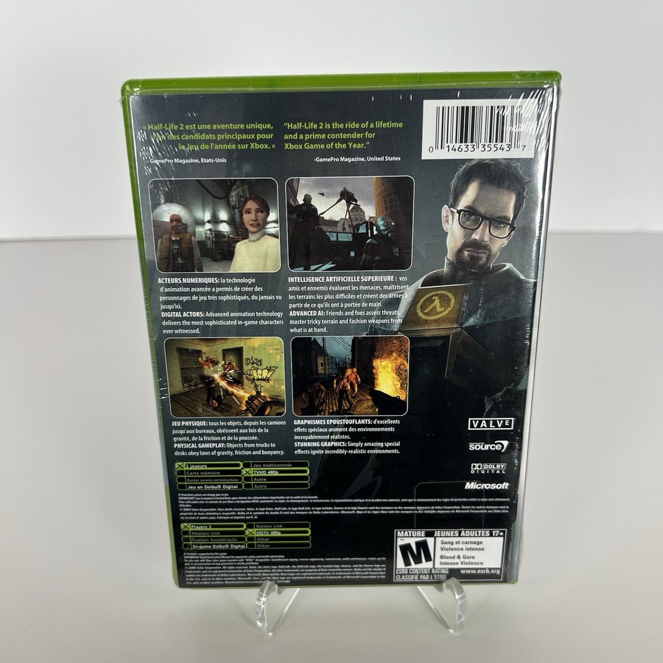 Half-Life 2 (Microsoft Xbox, 2005) Brand New Factory Sealed | eBay
