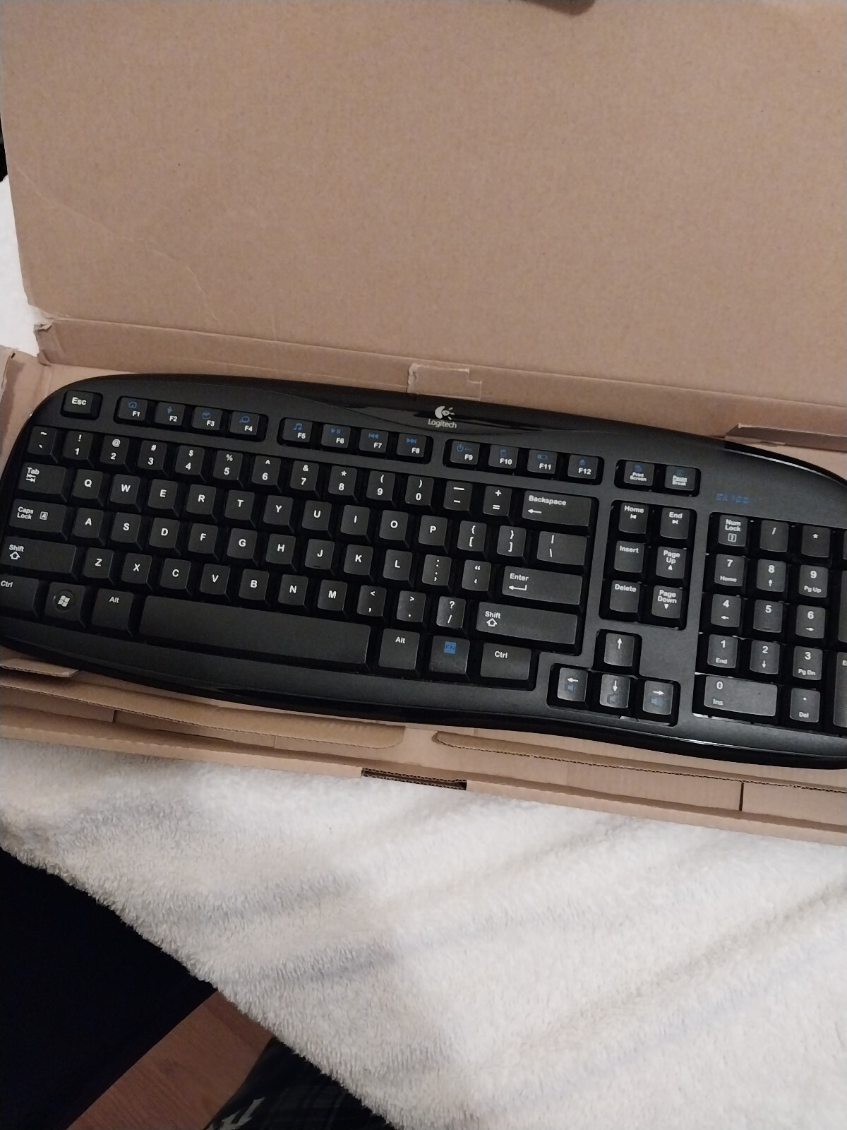Logitech EX100 Wireless Keyboard Only Black Without Receiver (No ...