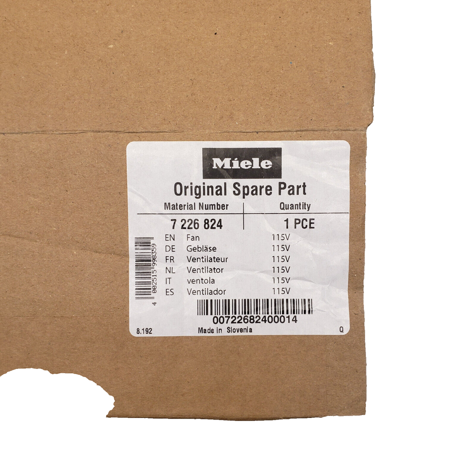 Miele OEM Genuine 7226824 7274712 / 7 226 824 Refrigerator Circulation ...