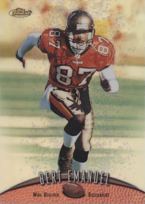 1998 Topps Finest - Bert Emanuel #156 No Protector Refractor for sale ...