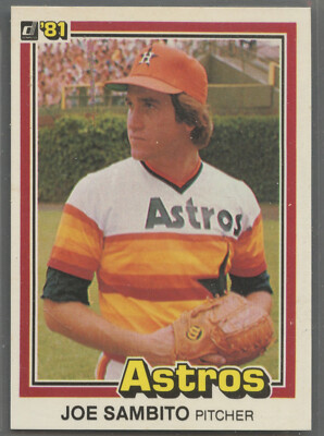 1981 Donruss #21 Joe Sambito Houston Astros | eBay