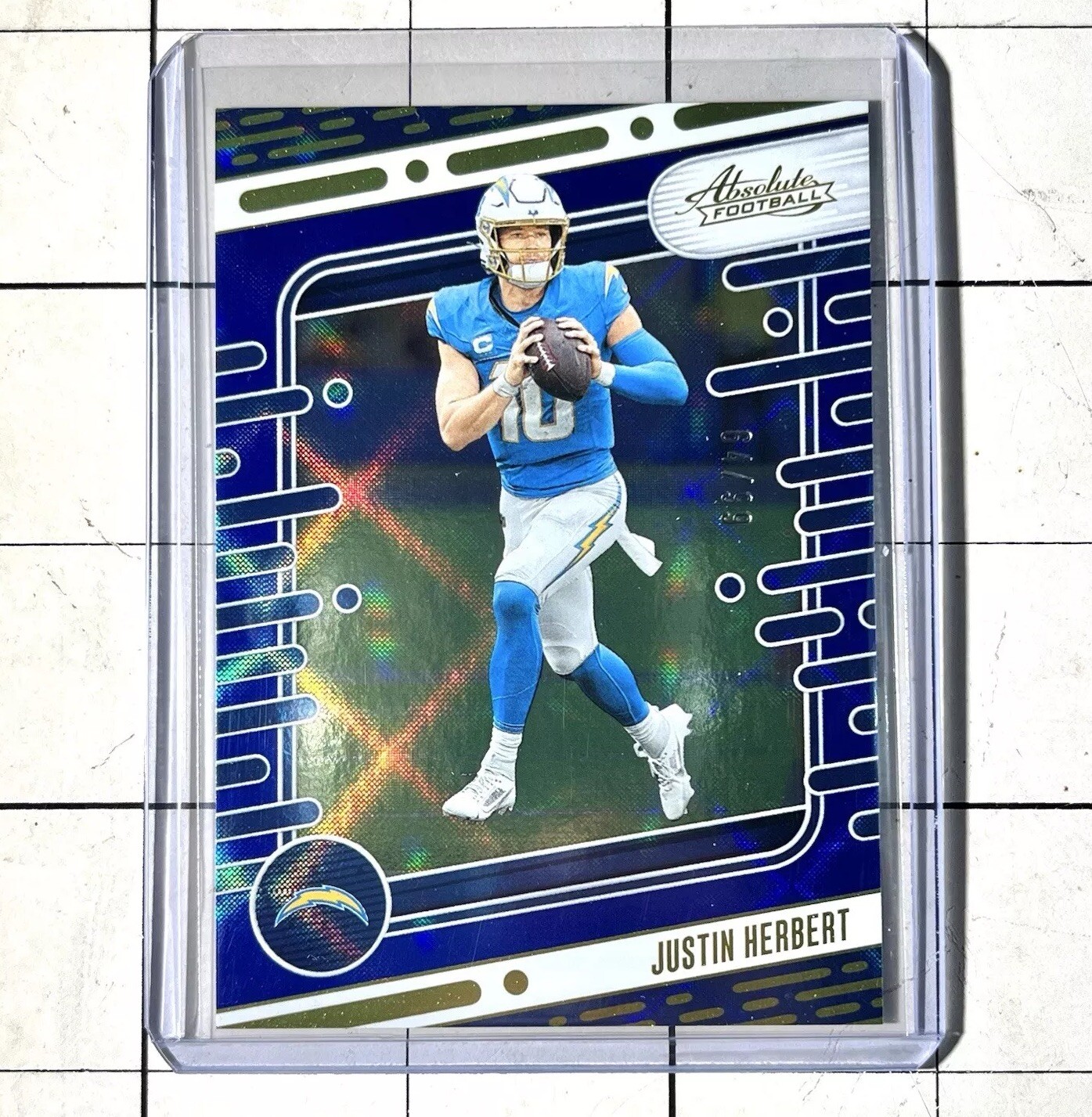 Justin Herbert 2024 Absolute Blue Diamond #’d 64/99 Chargers | eBay