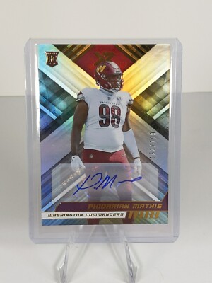 Phidarian Mathis 2022 Panini XR Rookie Auto 153/199 Commanders RC SP | eBay