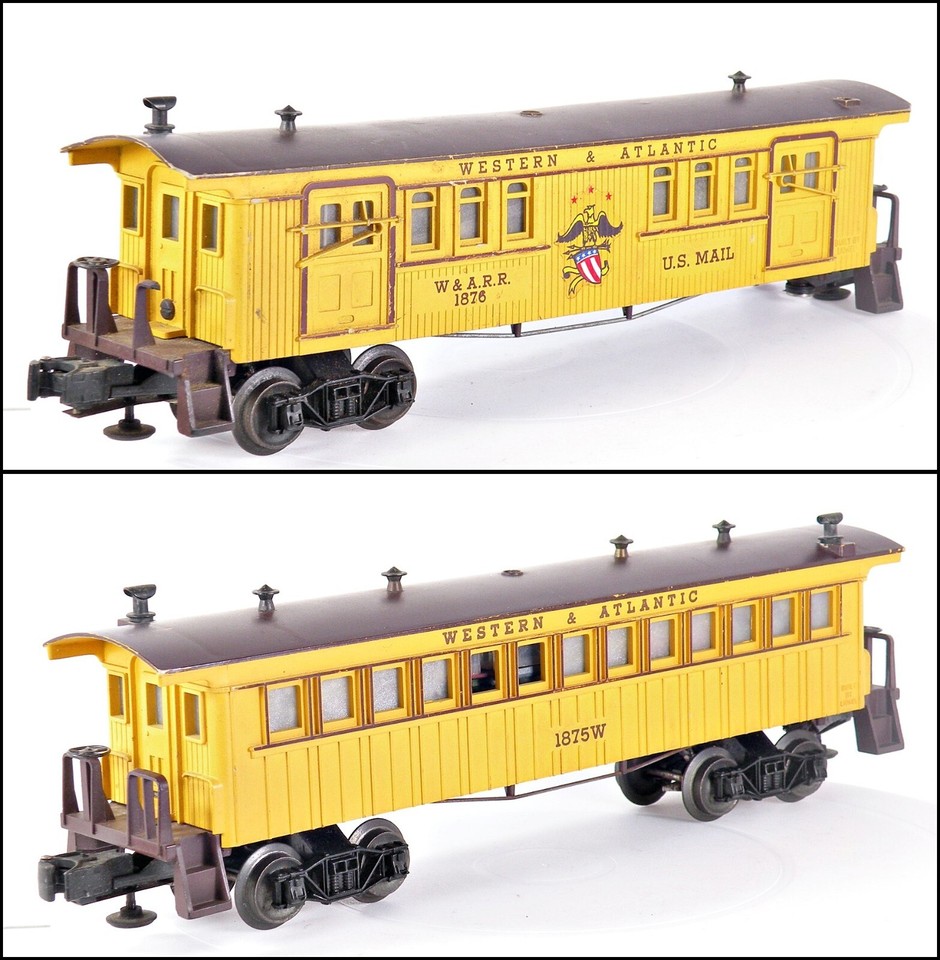 Lionel PW 1875W 1876 Western & Atlantic W&ARR (Working Whistle Coach ...