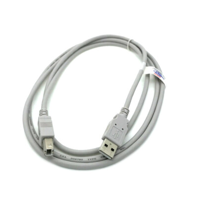 6' USB Cable WHT for HP DESKJET PRINTER 1010 1112 3755 F2110 D1460 ...