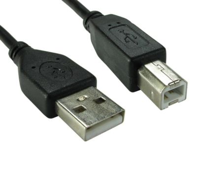 3m USB-2-0 High Speed Cable Long Printer Lead-A-to-B Black Shielded ...