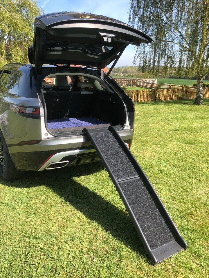 Dog Boot Ramp Travel Folding Dog Transport Lightweight Car Ramp Bi-Fold ...