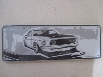 1969 FORD MUSTANG MACH 1 aluminium number plate Brand new plate | eBay ...