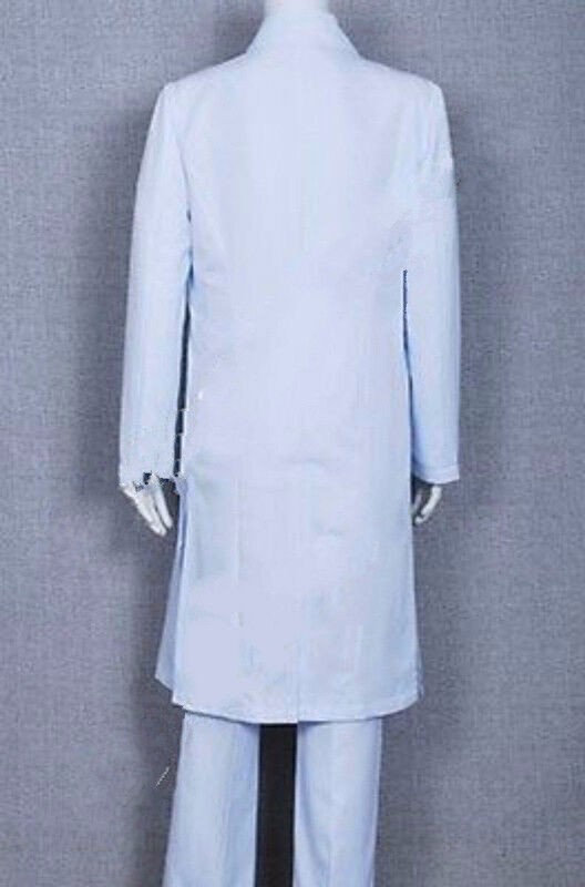 Tron Legacy Cosplay Kevin Flynn Clu Costume White Coat Pants Cape Whole ...
