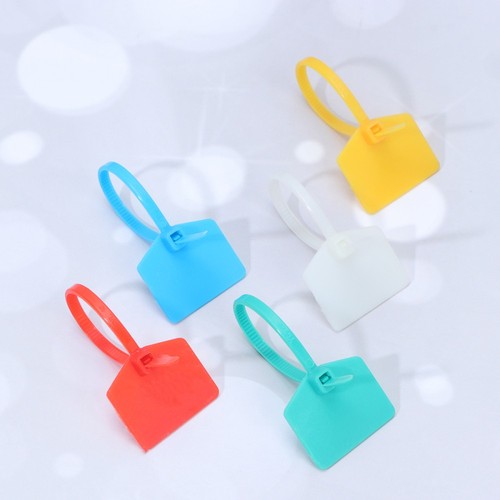 100 Pcs Network Cable Identification Tag Writable Wraps Durable Zip ...