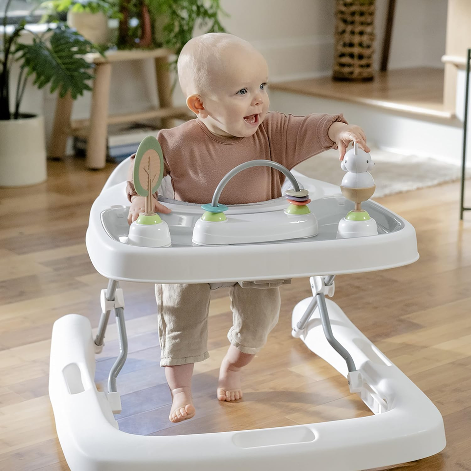Step & Sprout 3-In-1 Foldable Baby Activity Walker with Removable Toys ...