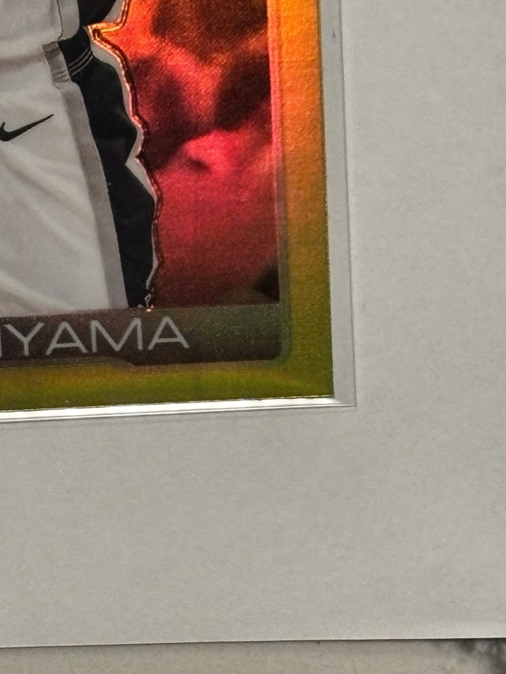 2025-26 Topps Chrome Victor Wembanyama Yellow Basketball Border 104/275 ...