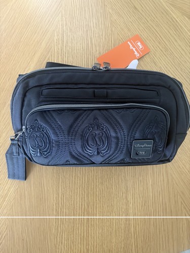 Disneyland Club 33 Fanny Pack Cross Body Black Lug Bag | eBay
