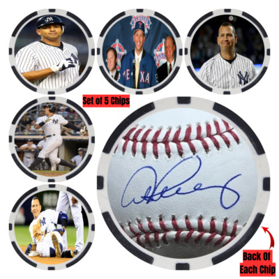 Alex Rodriguez SIGNED Baseball Legends Poker Chip Set (5) | eBay