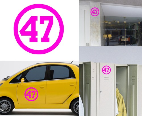 Number 47, Sticker Cut Vinyl Version Vers.iiib | eBay UK