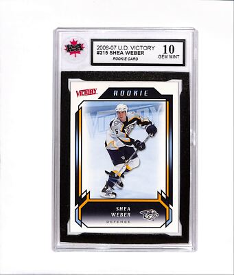 2006-07 Upper Deck Victory Shea Weber Rookie KSA 10 . #215 | eBay