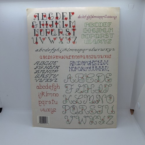 20 Backstitch Alphabets Cross Stitch Mini Series 2 Leisure Arts 407 for ...