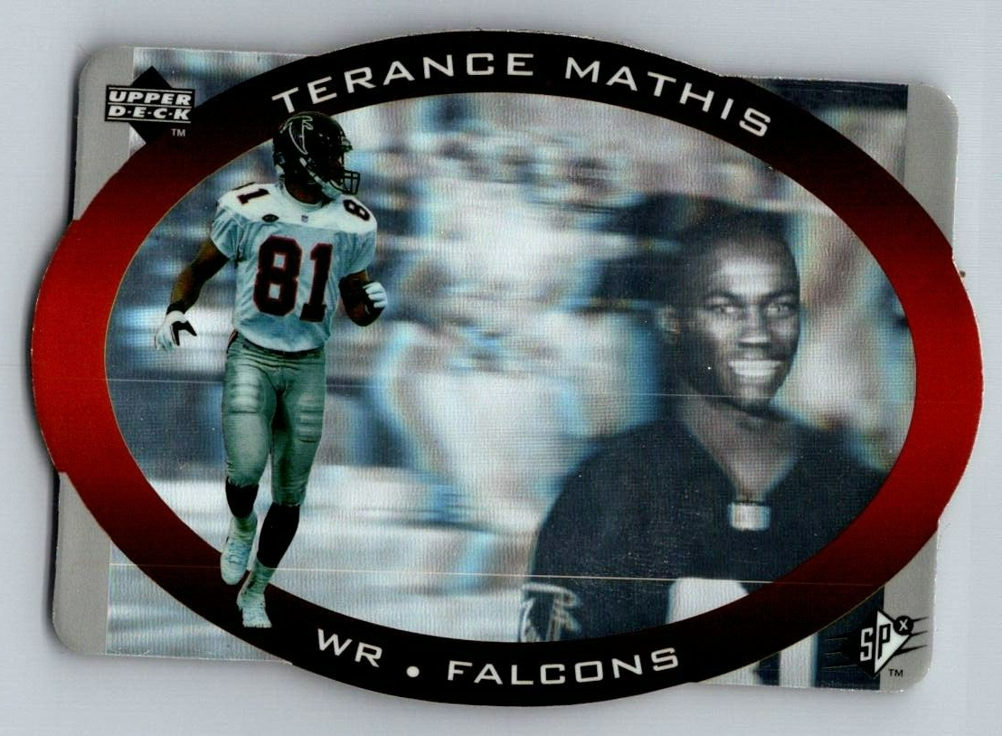 1995 NFL Upper Deck SPX Hologram Terance Mathis #2 Atlanta Falcons 95 ...