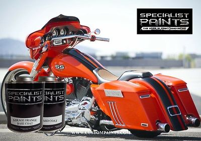 1 PINT KIT OF HARLEY DAVIDSON MIRAGE ORANGE PAINT. MOTORCYCLE ...