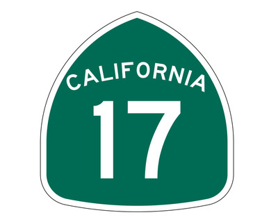 California State Route 17 Sticker Decal R1126 Highway Sign | eBay