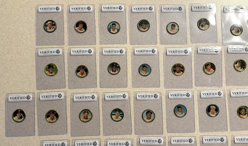 1964 All-Star Baseball Coins Lot (36) DJR Verified Rocky Colavito Billy ...