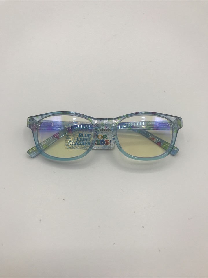ICU Eyewear Screen Vision Blue Light Glasses For Kids Blue Floral Brand ...