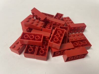 25x LEGO 2x4 Red Bricks (3001) Bulk Parts | eBay