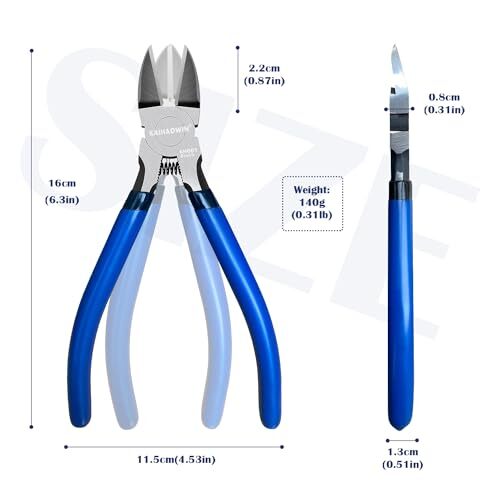 Wire Cutters 2 Pack 6 Inch Wire Cutters Set Spring Loaded Wire Snips ...