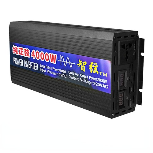 Inverter 4000W Power With LED Display DC 12V 24V To AC 220V Voltage Converter | eBay