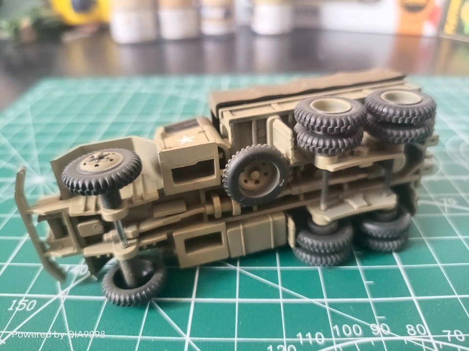 Hand Made 1/72 US Army M35 2.5Ton Desert Truck With Brown Shed PVC ...
