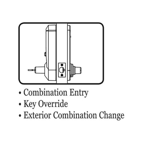 Simplex Dormakaba Kaba Ilco ‎5021 XS WL 26D 41 Pushbutton Lever Lock ...
