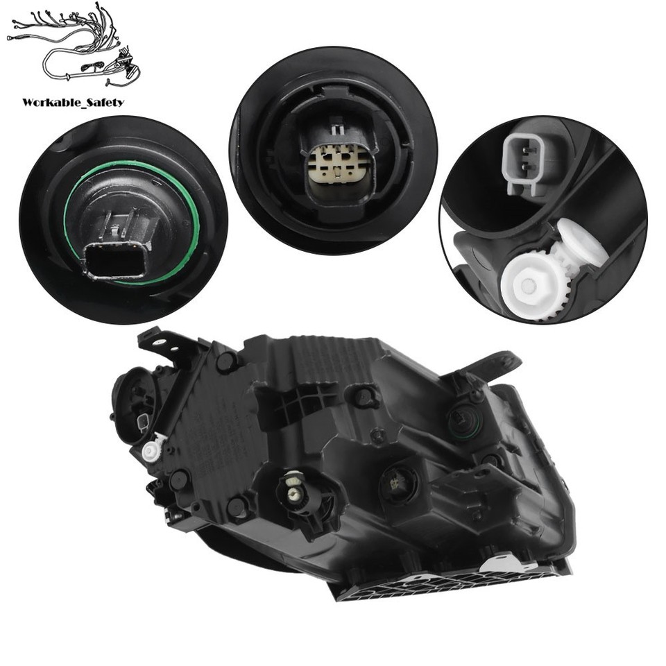 Black Housing Driver Headlight Assembly For Jeep Compass 2022 2023 LED ...