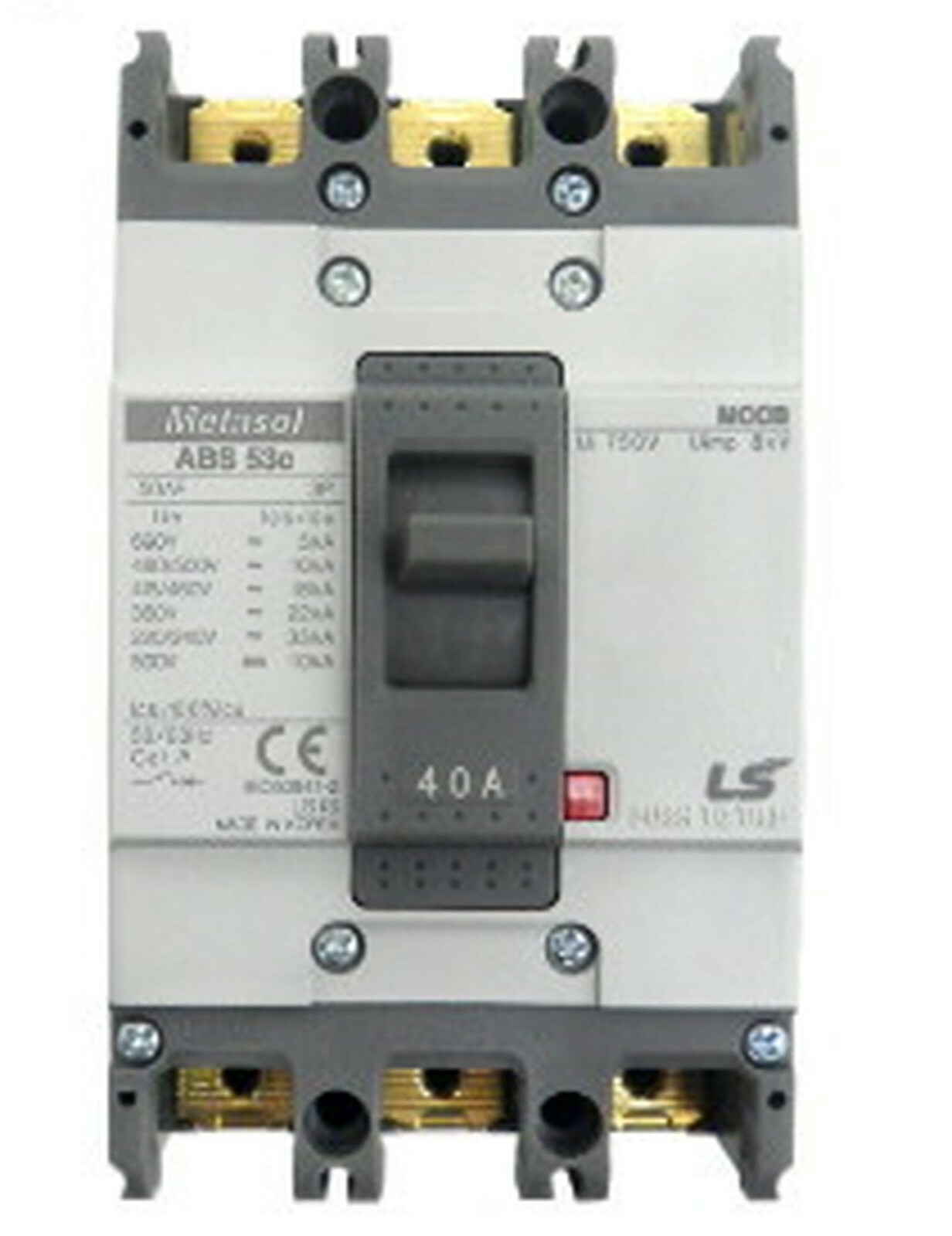 LS Electric ABS53c 50AF Molded Case Circuit Breaker 3P MCCB ABS 53c ...