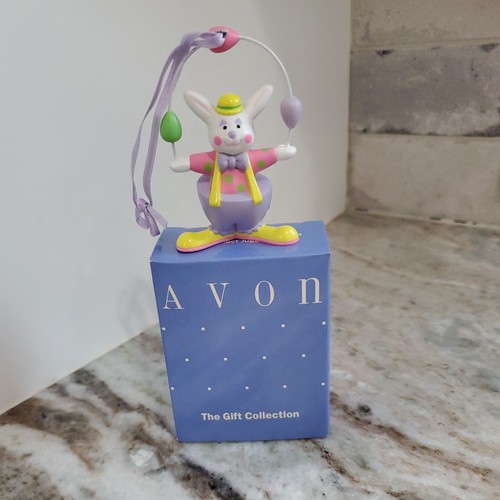 Avon Easter Bunny Clown Ornament Perfect Juggler 1991 vintage NOS | eBay