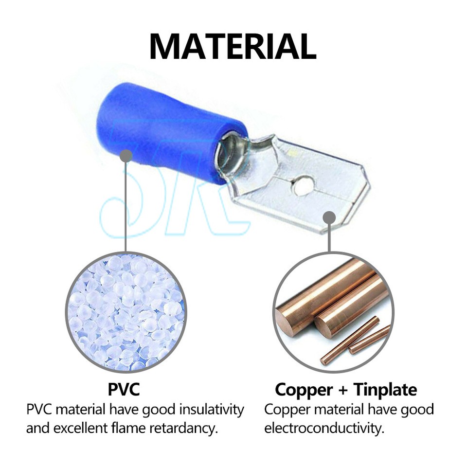 100PCS Crimp Connectors T-Tap Electrical Wire Terminals Quick Splice ...