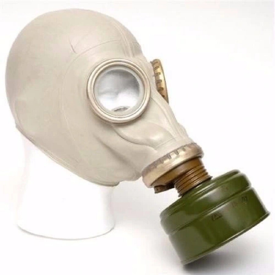MODERN NBC L1 2 PART SUIT GP5 GAS MASK WITH FILTER SET ANI CHEMICAL ...