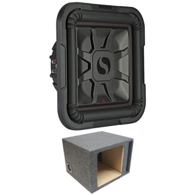 Kicker Car Audio L7 10" 1000W Subwoofer 46L7T102 and Vented Enclosure ...