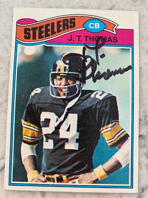 J.T. Thomas signed PITTSBURGH STEELERS card 1977 Topps | eBay