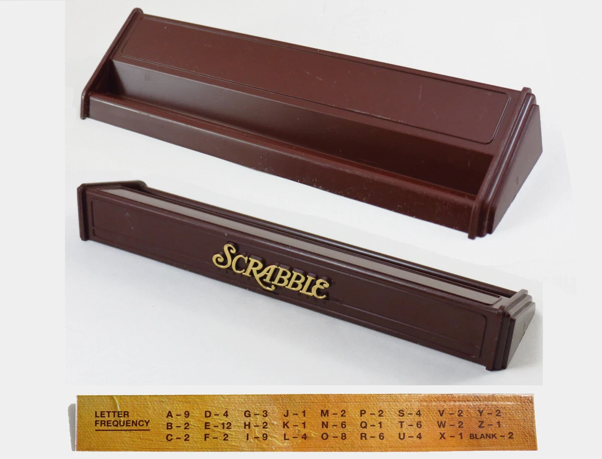 Scrabble Grams Scrabble Wooden Tile Racks – Set Of 4 (Genuine Game ...