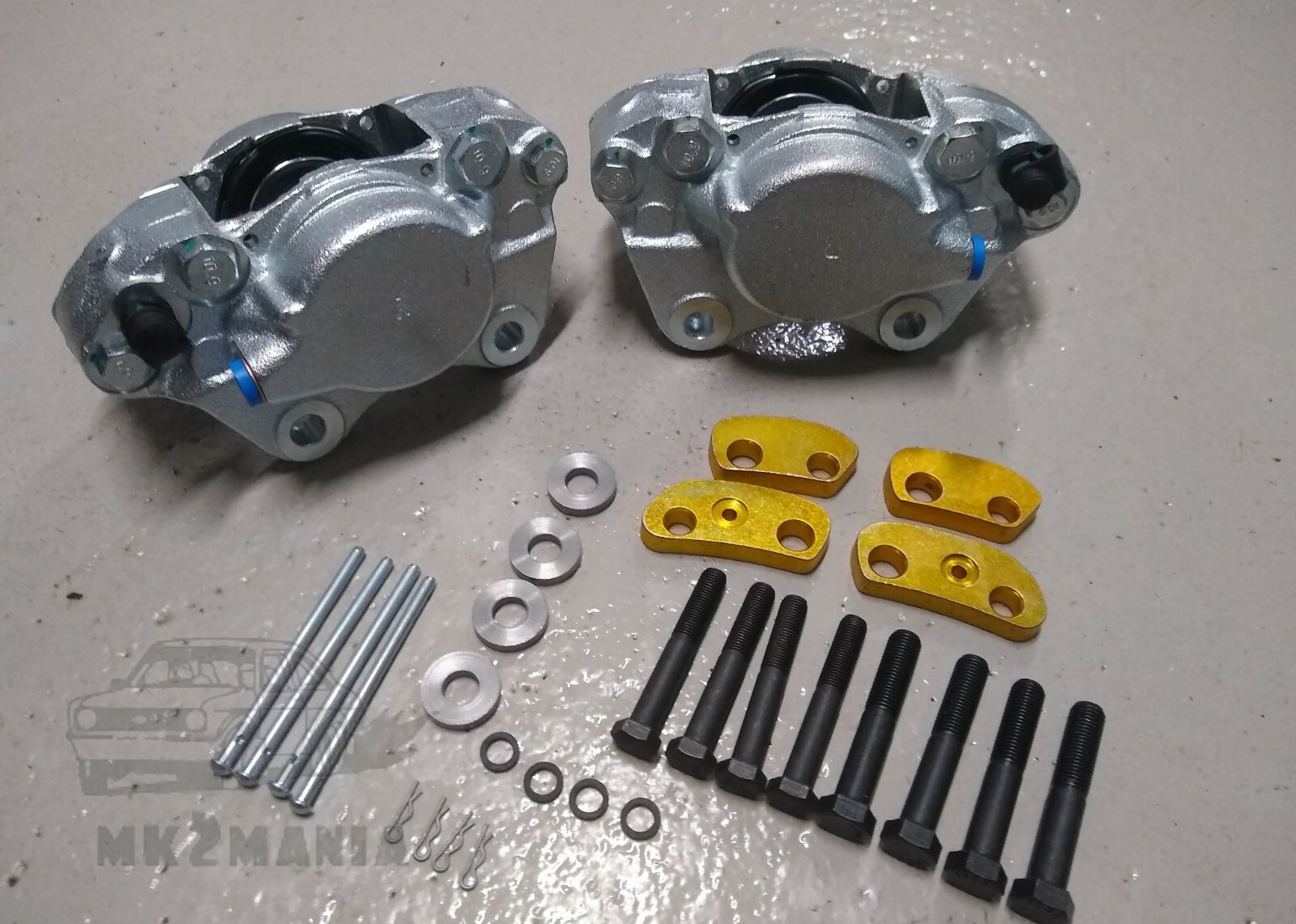 ESCORT MK2 CAPRI M16 VENTED FRONT CALIPER KIT BRAKE DISC 2.8 PAIR 1 2 3 ...