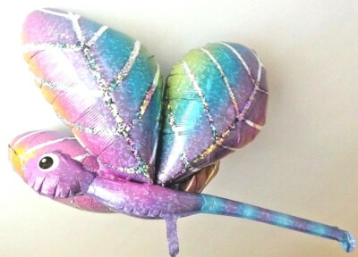 Anagram Supershape Dragonfly helium foil balloon dragon fly HOLOGRAPHIC ...