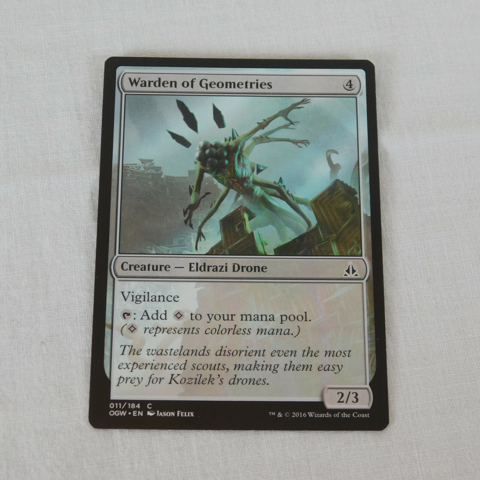 Warden of Geometries MTG 2016 Creature Eldrazi Drone Oath of the ...