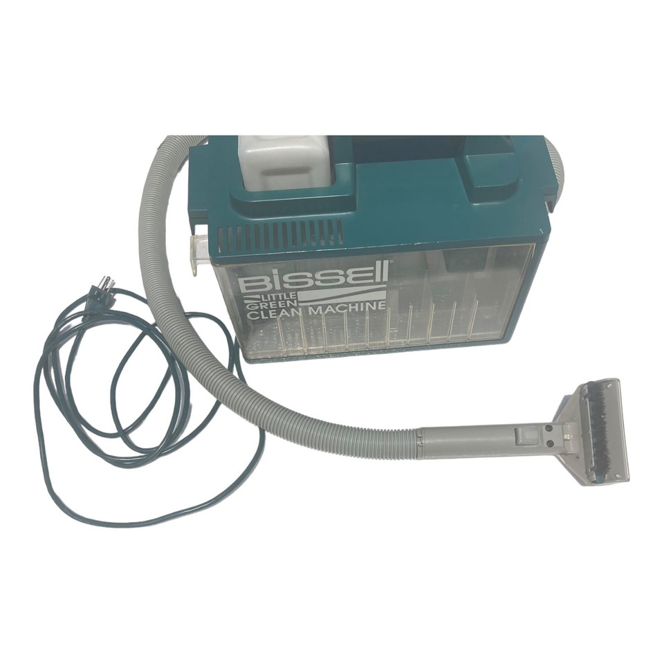 BISSELL LITTLE GREEN CLEAN MACHINE 1653-2 PORTABLE CARPET CLEANER ...