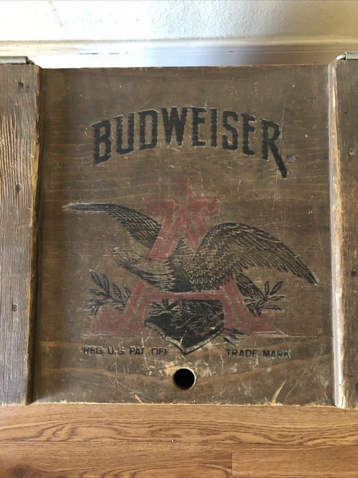 Vintage Budweiser Wooden Crate Box Centennial 1876-1976 Anheuser-Busch ...