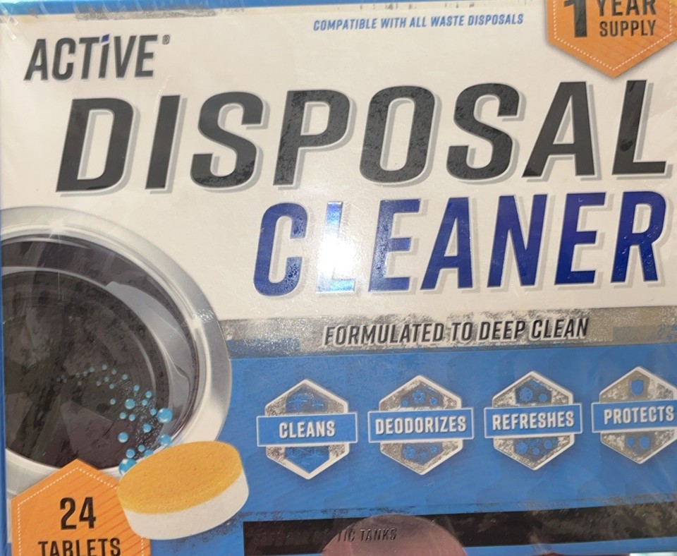 Active Garbage Disposal Cleaner Tablets - 24 Pack - 1 Year Supply ...