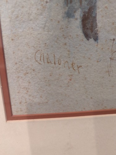 Antique Walter Chaloner Forrest Watercolor painting. Framed and Signed ...