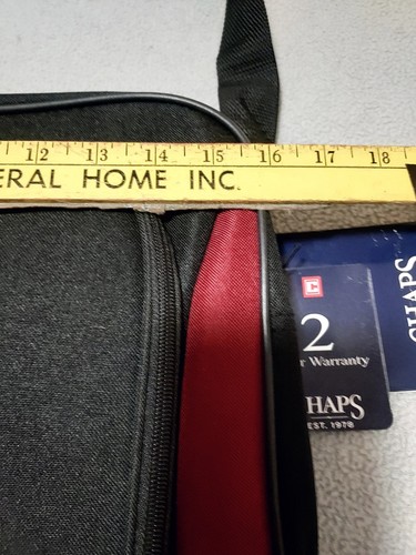 Chaps Huntley Collection 14” Deluxe Bag NWT Black/red Duffel Travel Gym Satchel | eBay