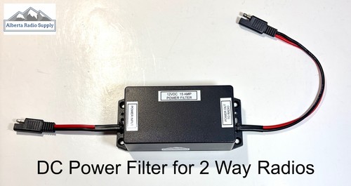 DC Power Filter for 2 Way Radio 15 AMP Inline No Wiring Motorola ...