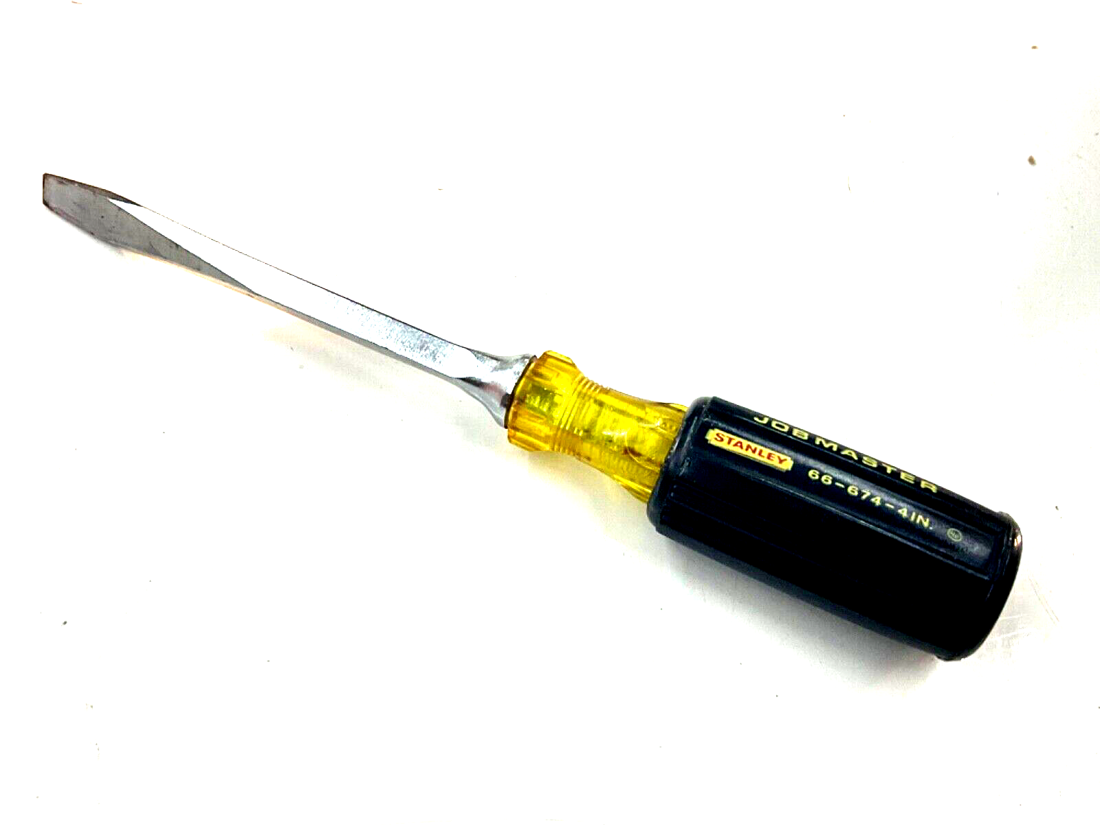 STANLEY JOBMASTER SCREWDRIVER, 1/4” SLOTTED x 4” SQUARE SHANK, 66-674 ...